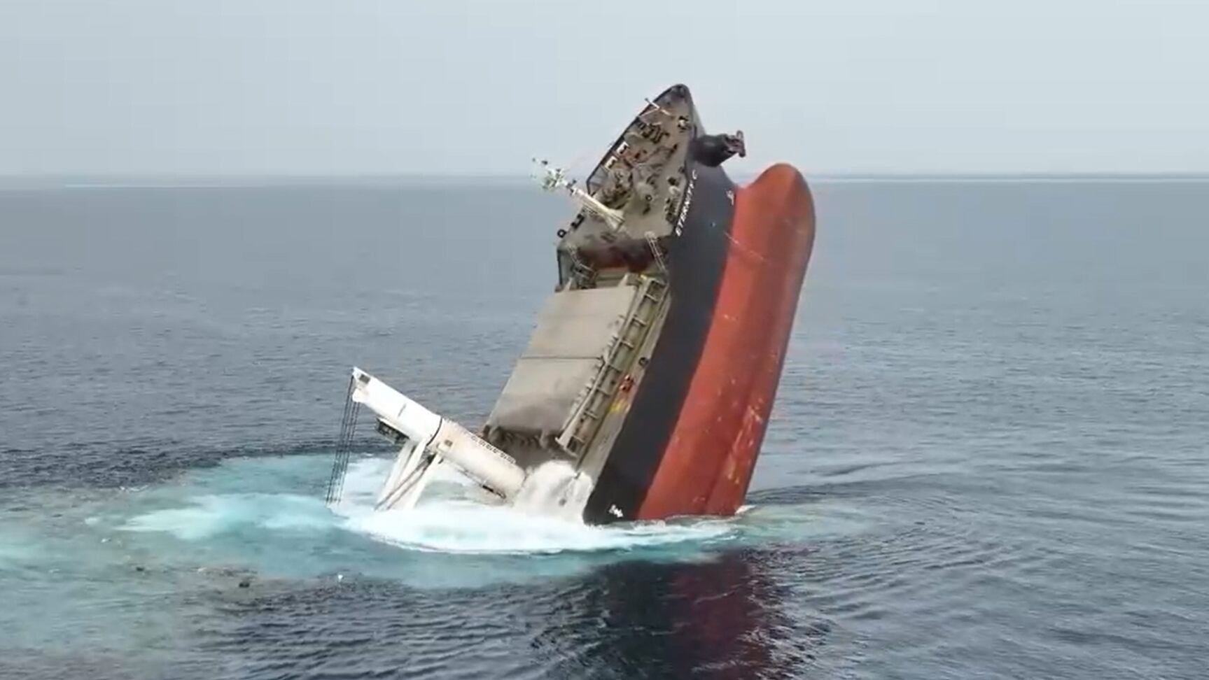 Houthis release crew of sunken cargo ship Eternity C