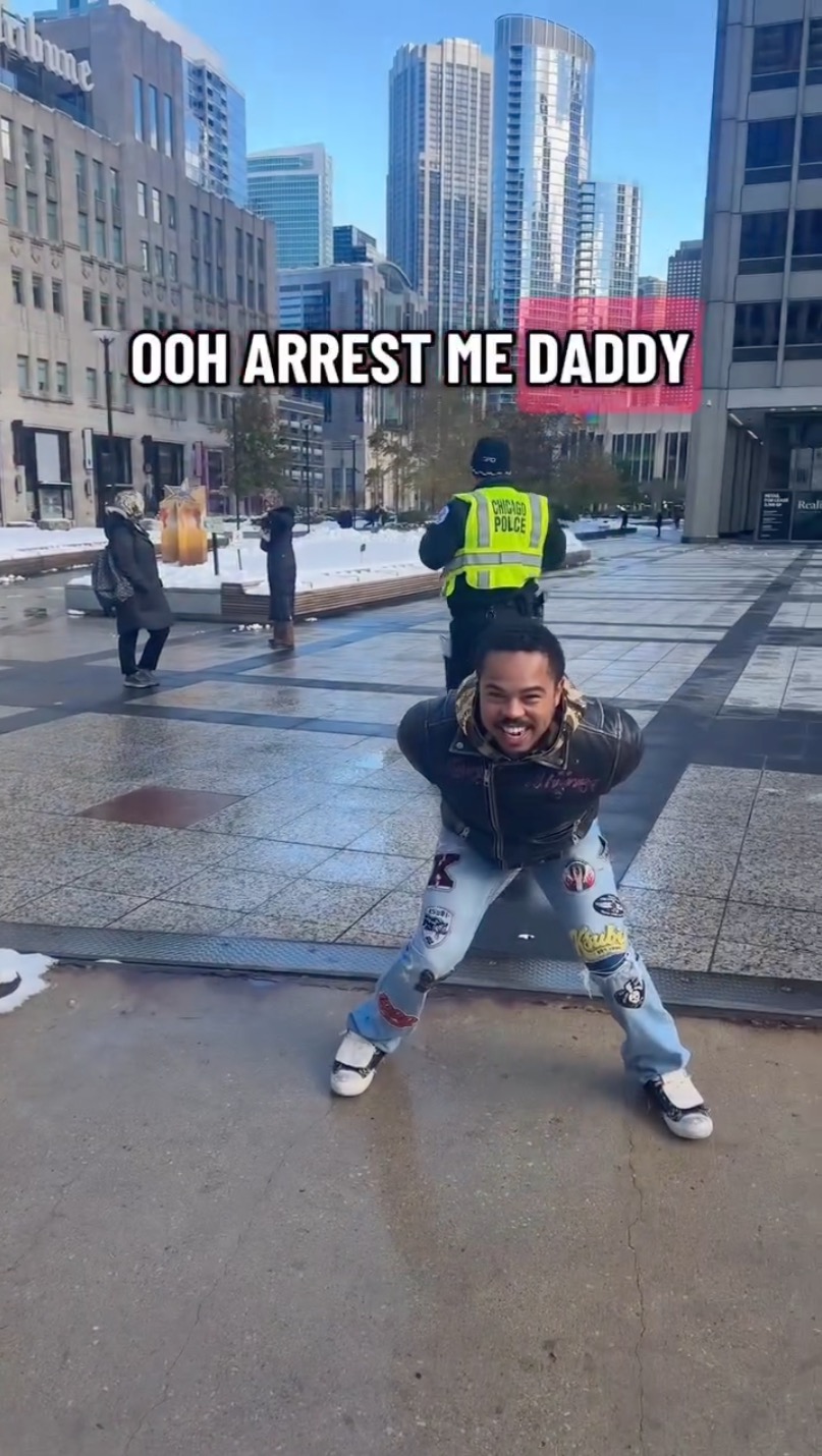 Influencer known for taunting cops by begging them to ‘Arrest me, Daddy ...