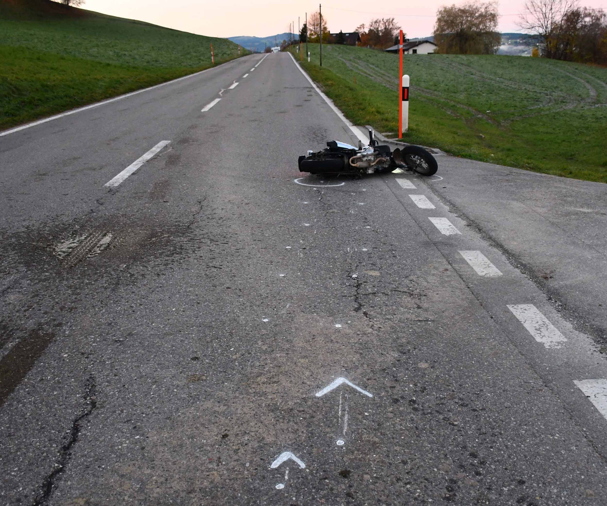 Un ado à moto percute de plein fouet une vache dans la campagne ...