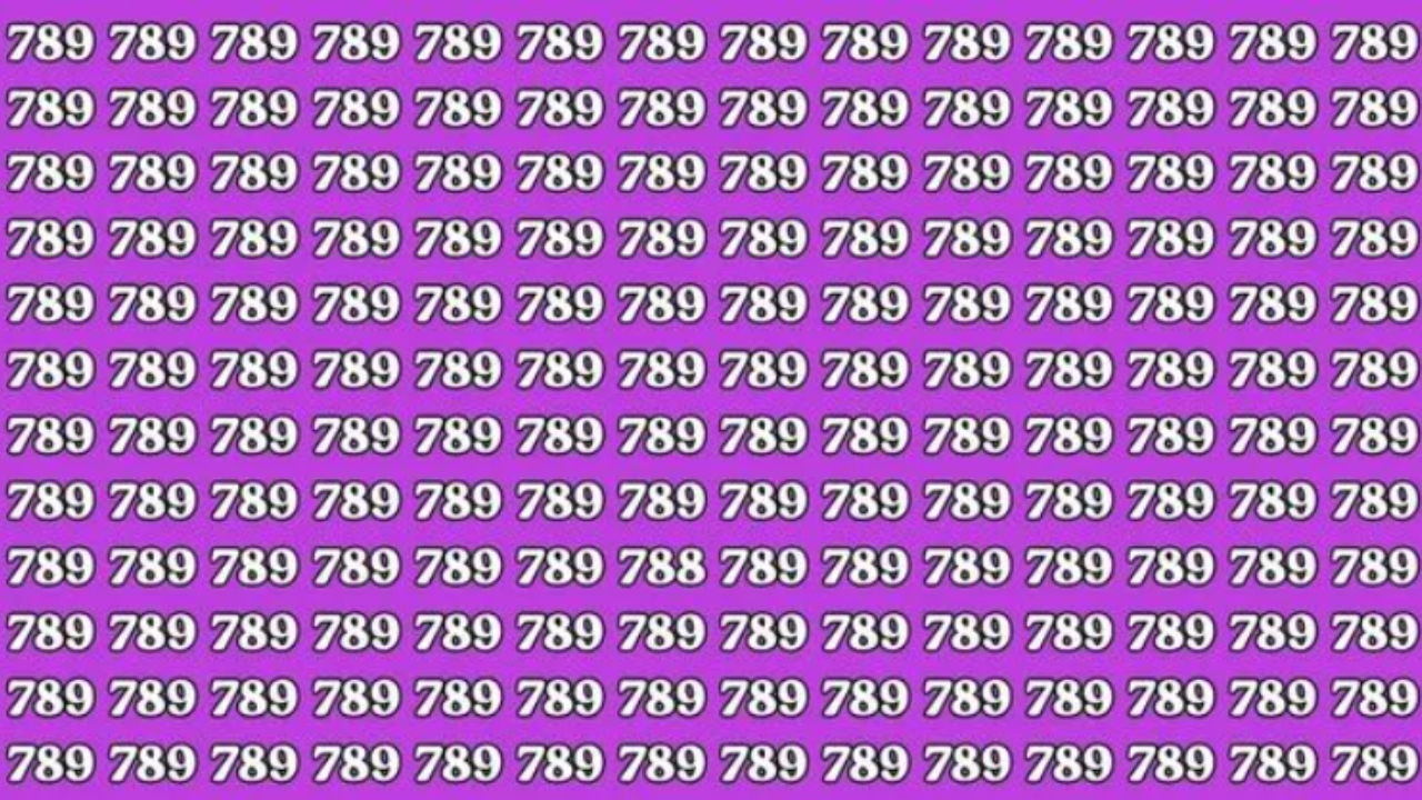 Optical illusion: Only a person with 20/20 eyesight can spot ‘788 ...
