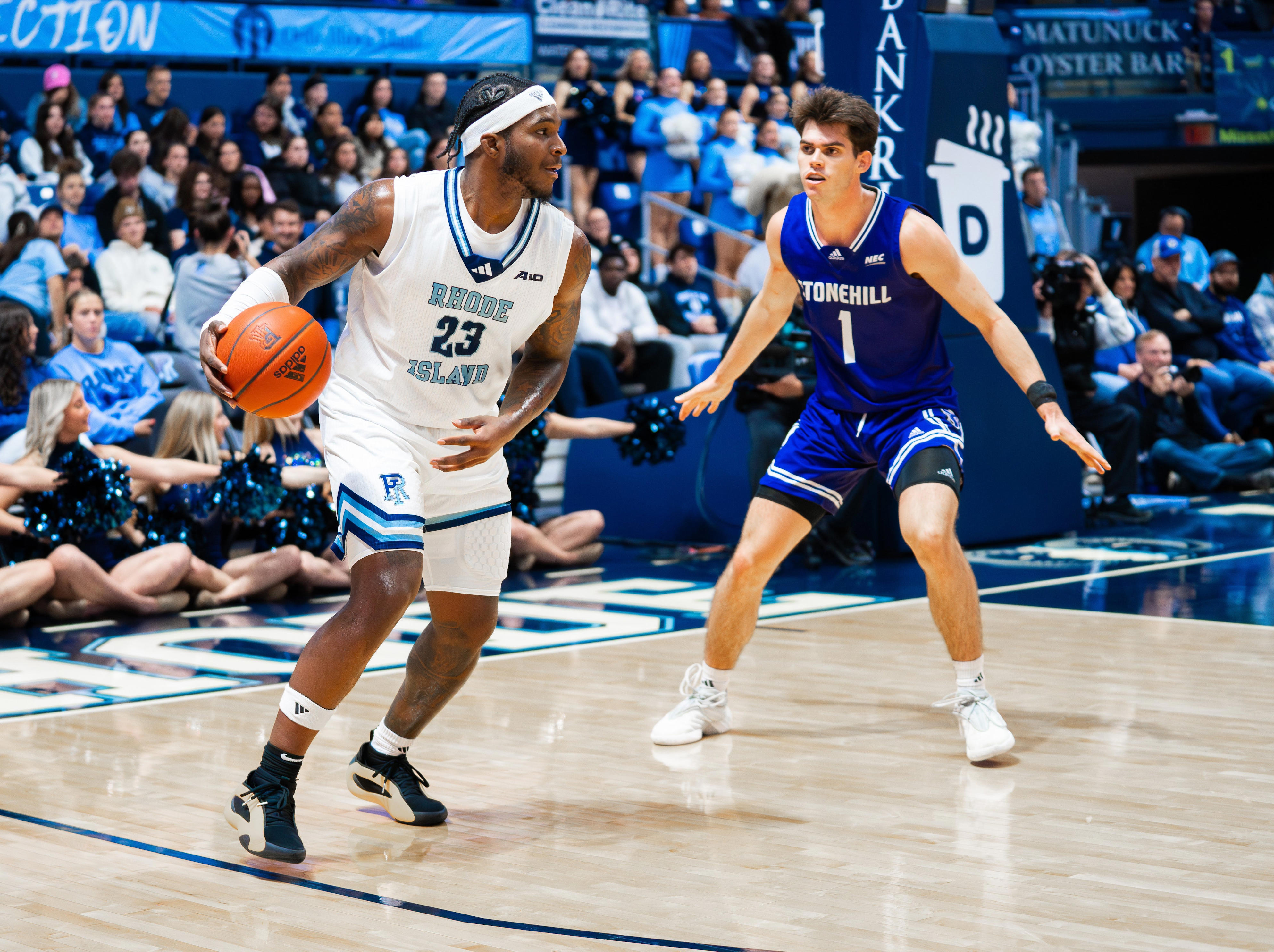 Rhode Island basketball flashes strong defense as it runs past Stonehill