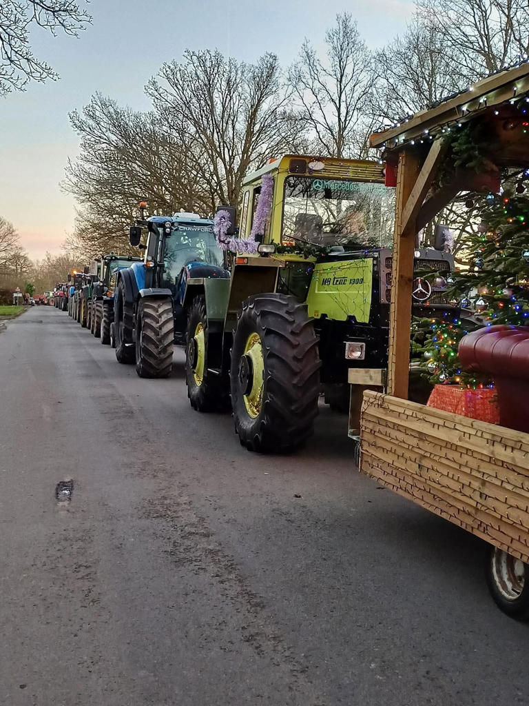Farmers get set for Christmas tractor run in villages around Horsham