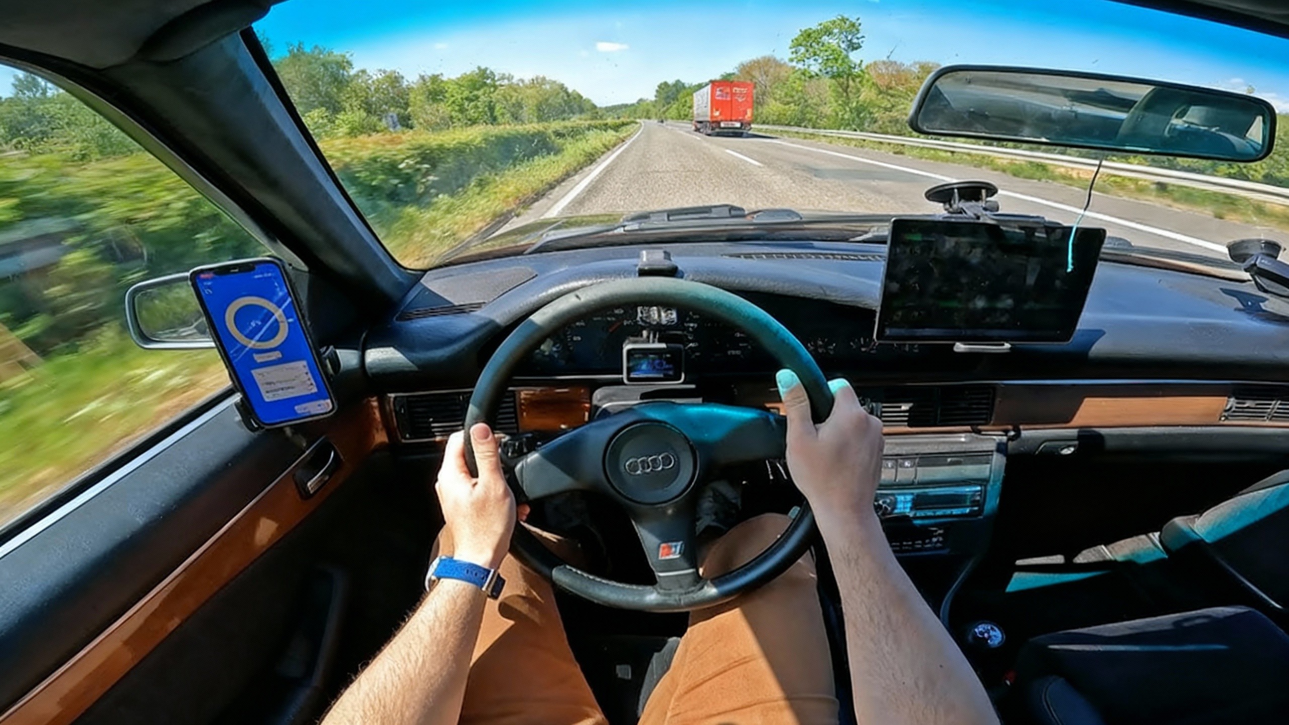 How Fast Is a 1990 Audi 200 with a Big Turbo?