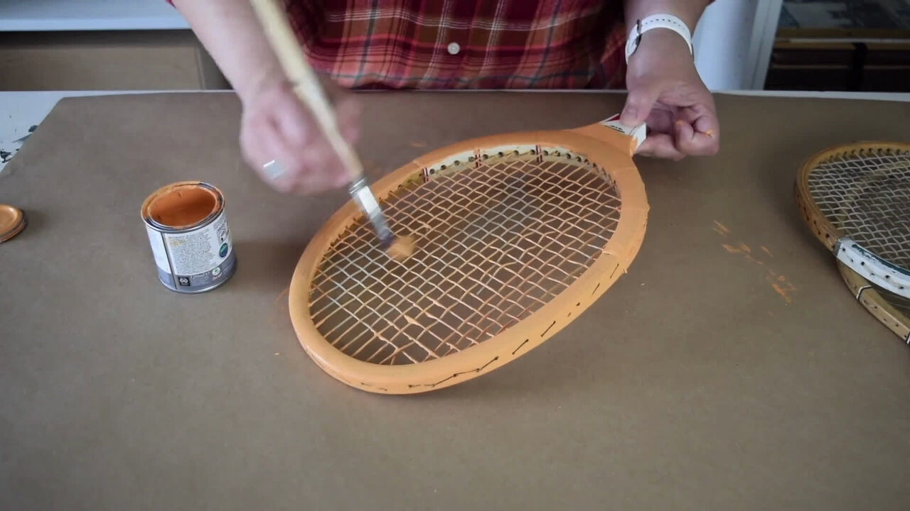 Cut the handle off a tennis racket for this brilliant upcycle idea!