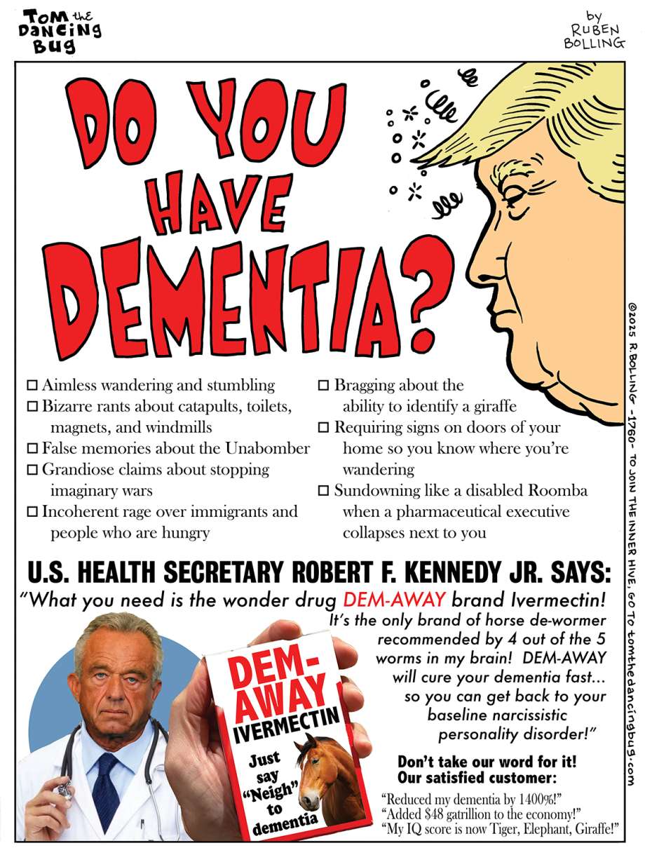 Tom the Dancing Bug: Do you have dementia?