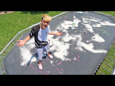 A YouTuber's shock after his record-breaking trampoline is targeted in ...