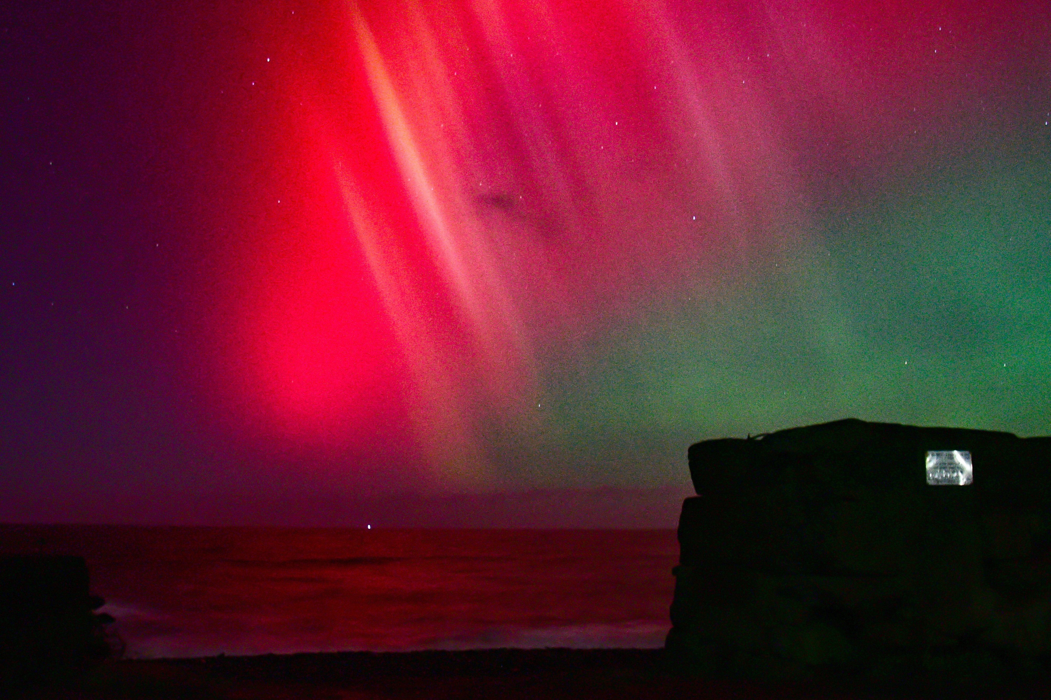 Amazing pictures as dazzling northern lights visible over Yorkshire