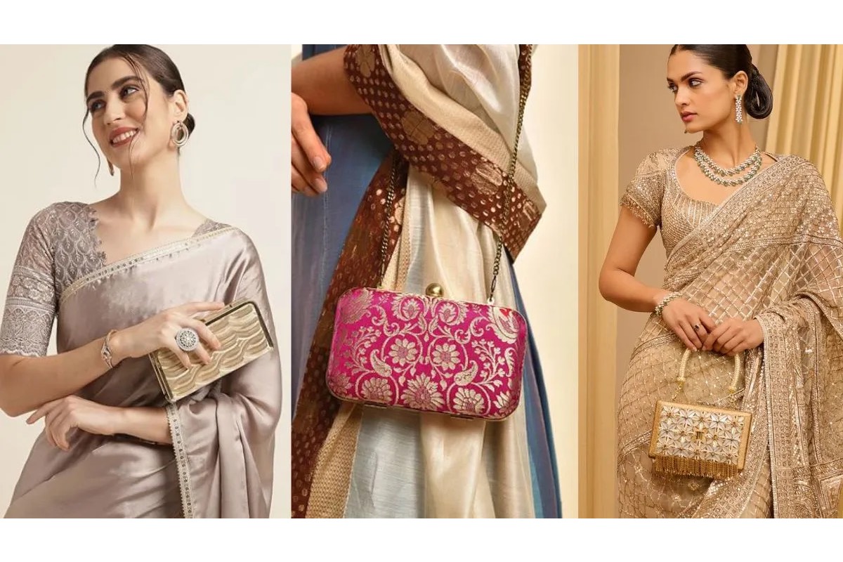 Best Clutch Bags to Match Your Saree Look | Party & Wedding Picks from ...