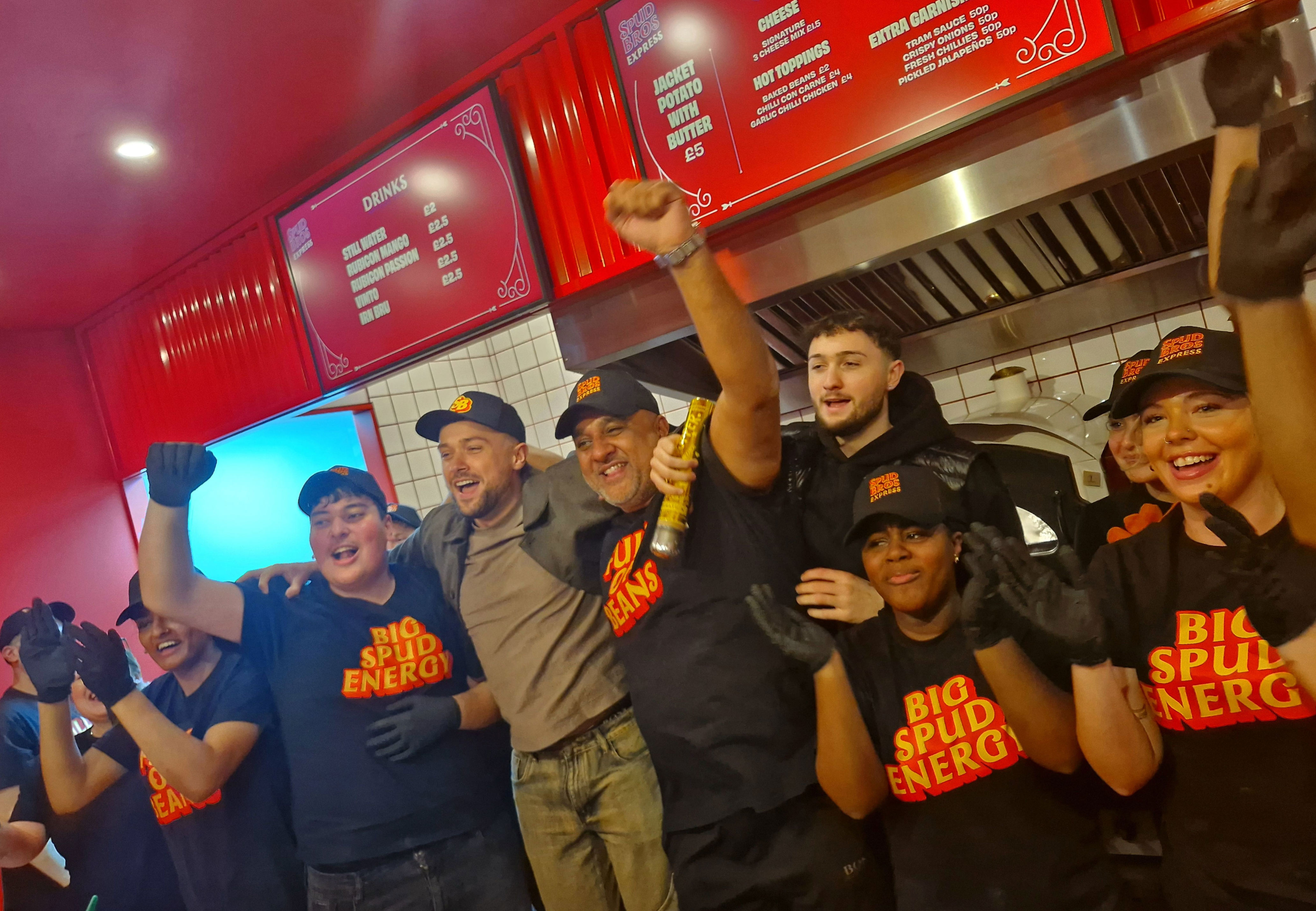 Spud Bros Sheffield: Superfan waits overnight as hundreds fill Fargate ...