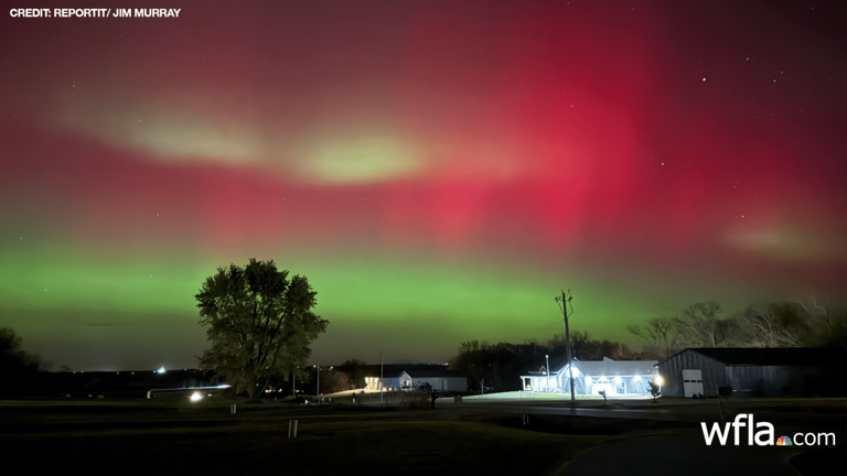 Solar storm brings northern lights to parts of Florida
