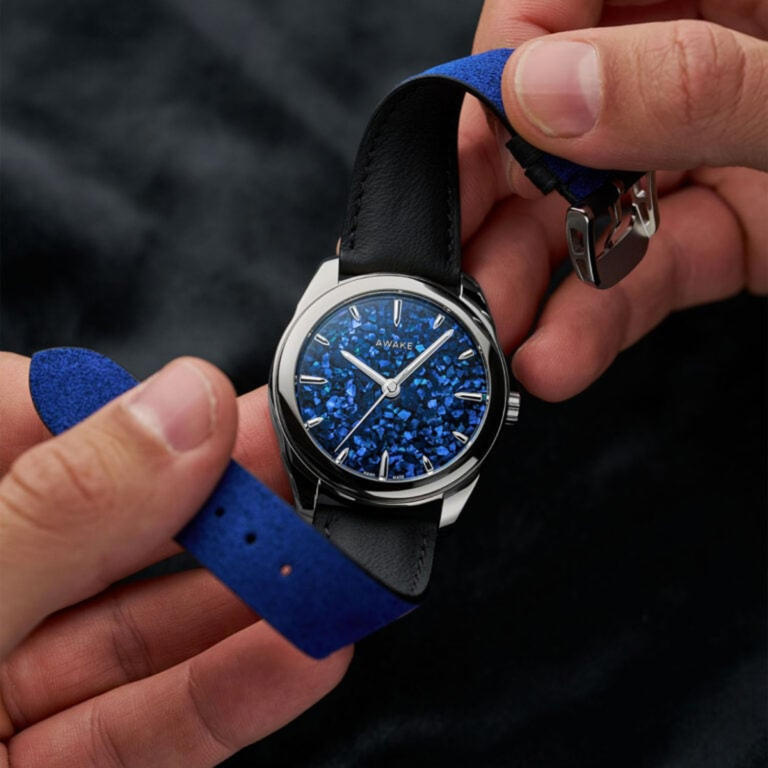 Awake unveils watches with lacquer and mother-of-pearl dials
