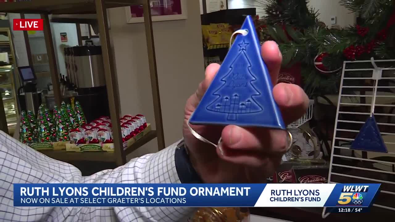Limited edition Ruth Lyons ornament on sale at select Graeter's locations