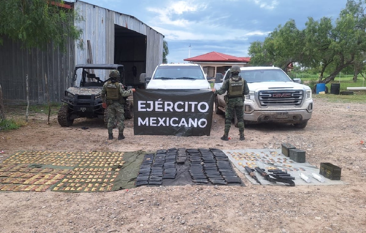 Aseguran armas y vehículos en Camargo, Mier y Miguel Alemán en Tamaulipas