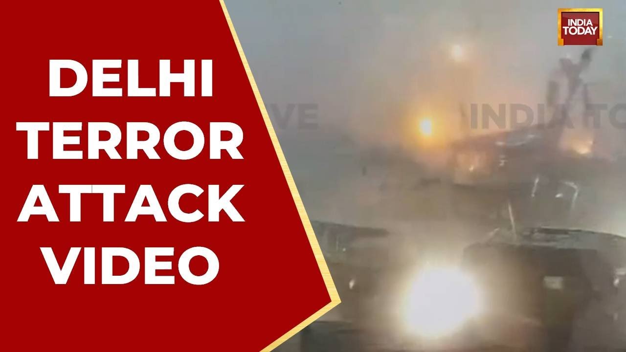 Delhi Terror Attack: Exclusive CCTV Footage Shows Moment Of I-20 Car ...