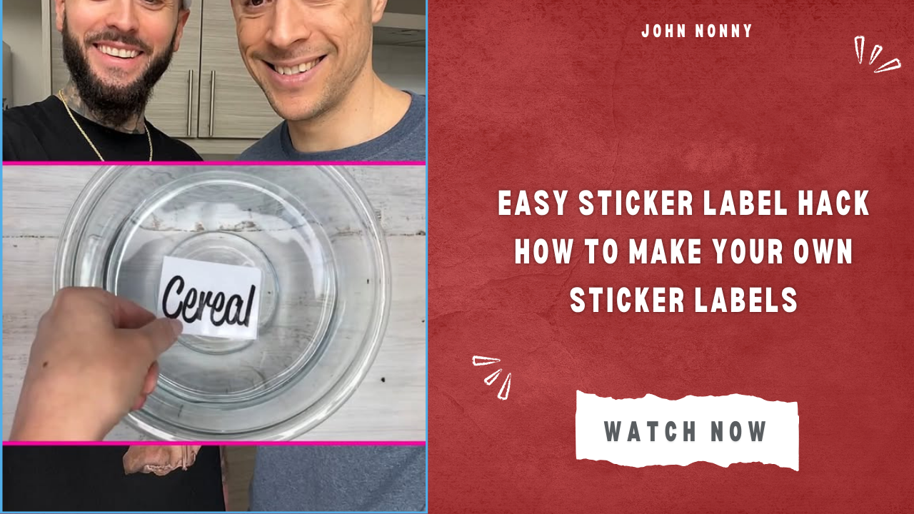 Easy Sticker Label Hack — How to Make Your Own Sticker Labels