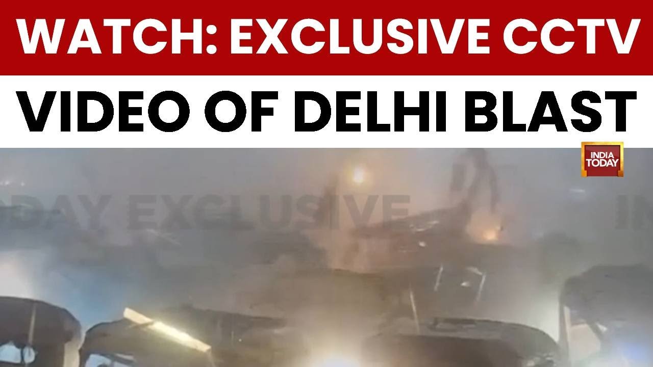 Delhi Terror Attack: Exclusive CCTV Of I-20 Blast Near Red Fort; Death ...