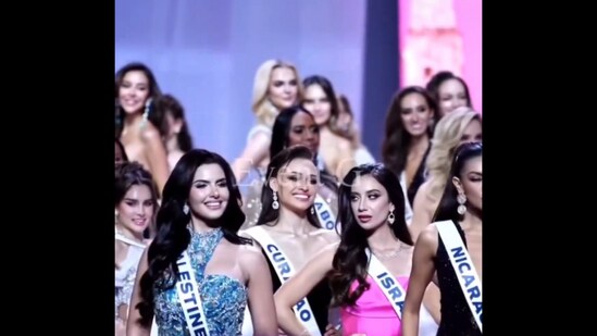 Miss Israel denies giving 'dirty look' to Miss Palestine after video ...