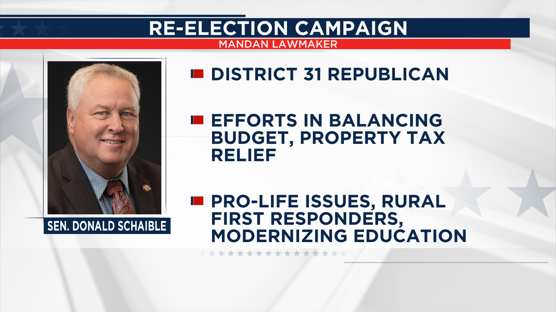 State Senator Don Schaible to seek re-election