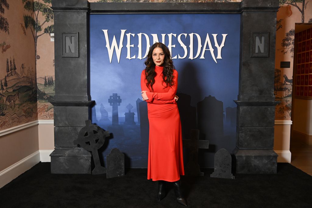 Ageless Catherine Zeta-Jones, 56, radiates youth in figure-hugging red ...