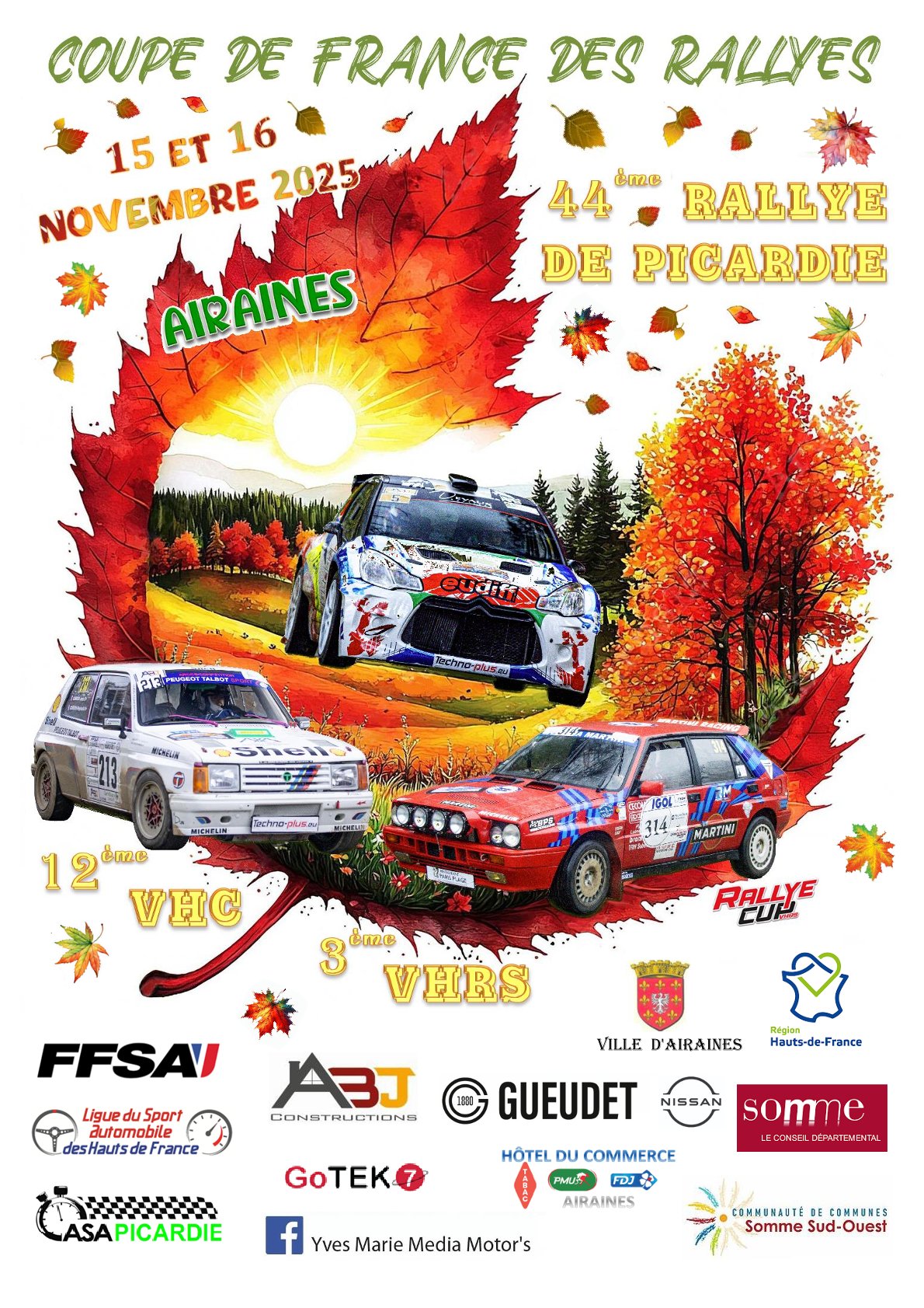 Liste des engagés Rallye de Picardie 2025