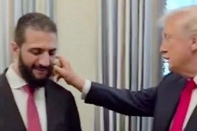 Trump sprays Syrian president with cologne and asks how many wives he ...