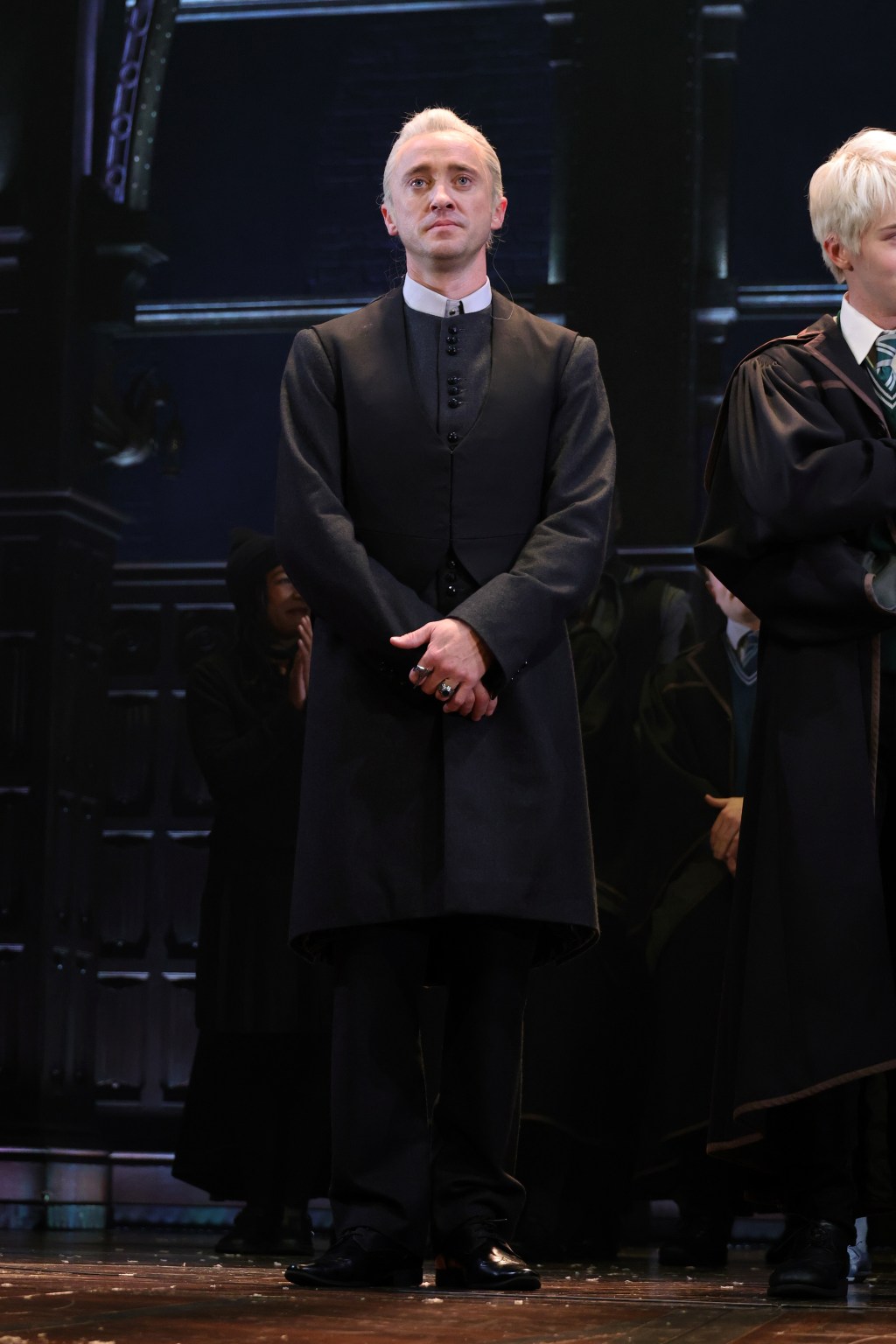 Tom Felton cries as he makes his Draco Malfoy debut on Broadway’s ...