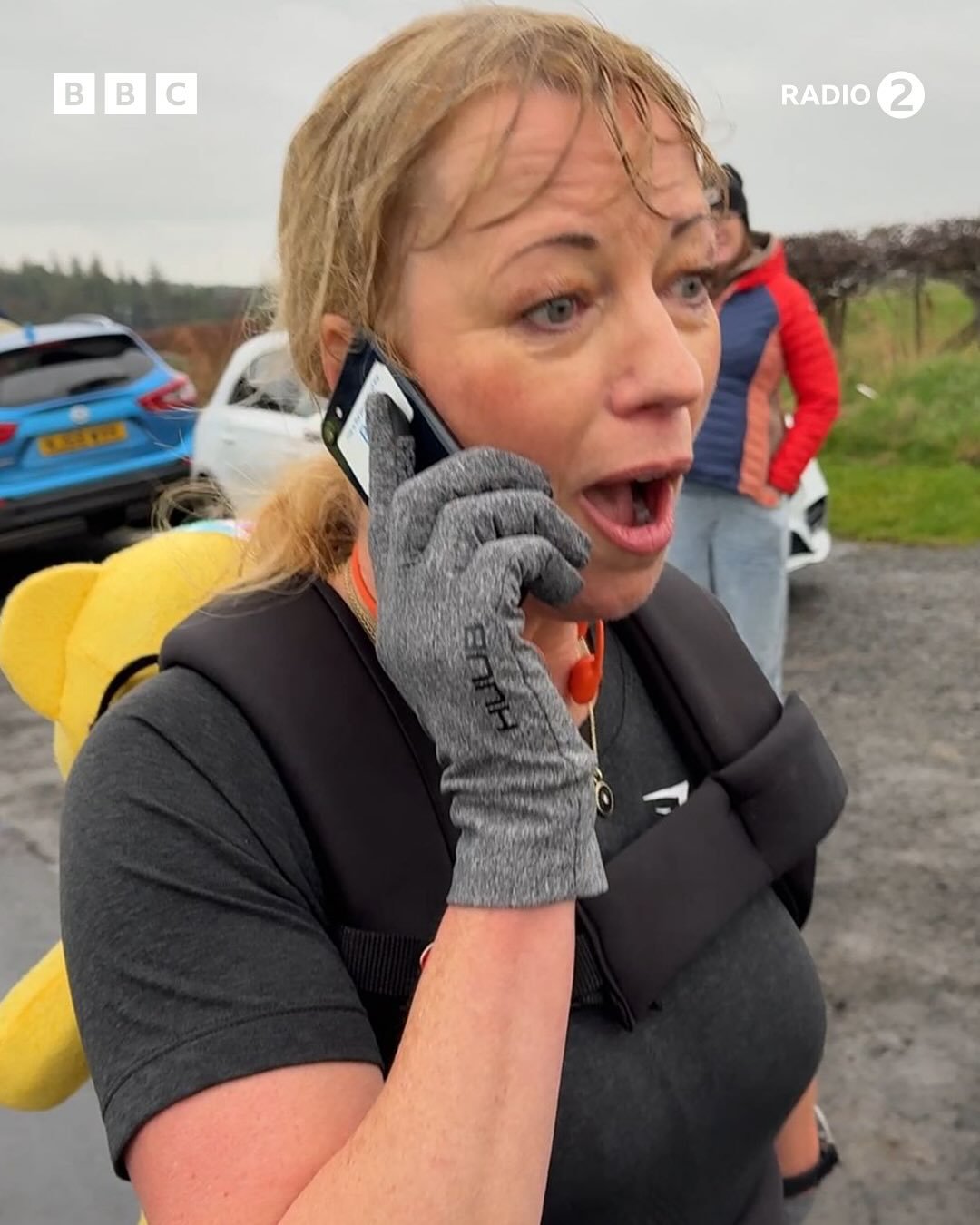 Map shows route of Sara Cox's 135-mile challenge