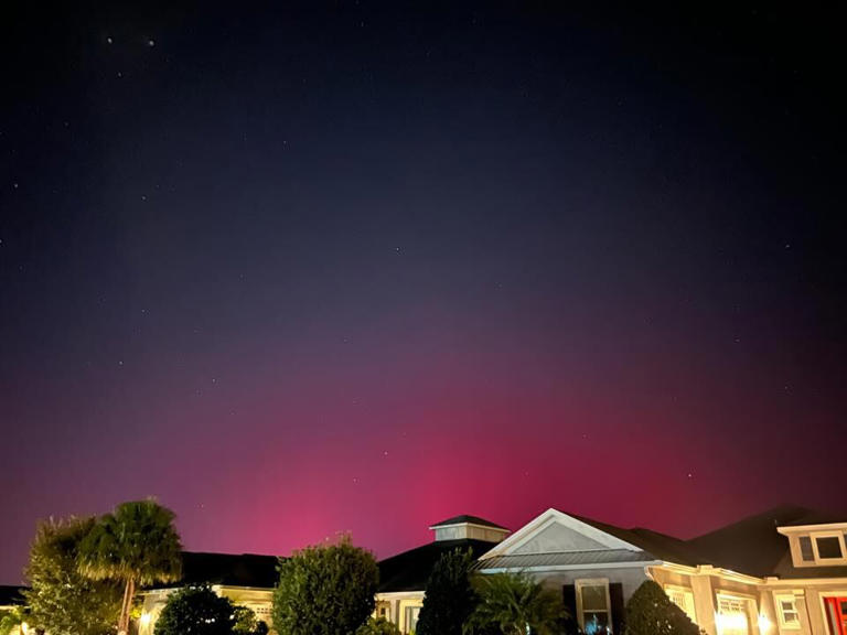 PHOTOS: Northern lights illuminate the sky in Central Florida