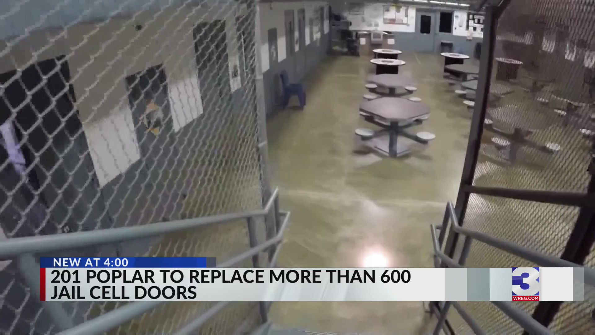 201 Poplar to replace over 600 jail cell doors