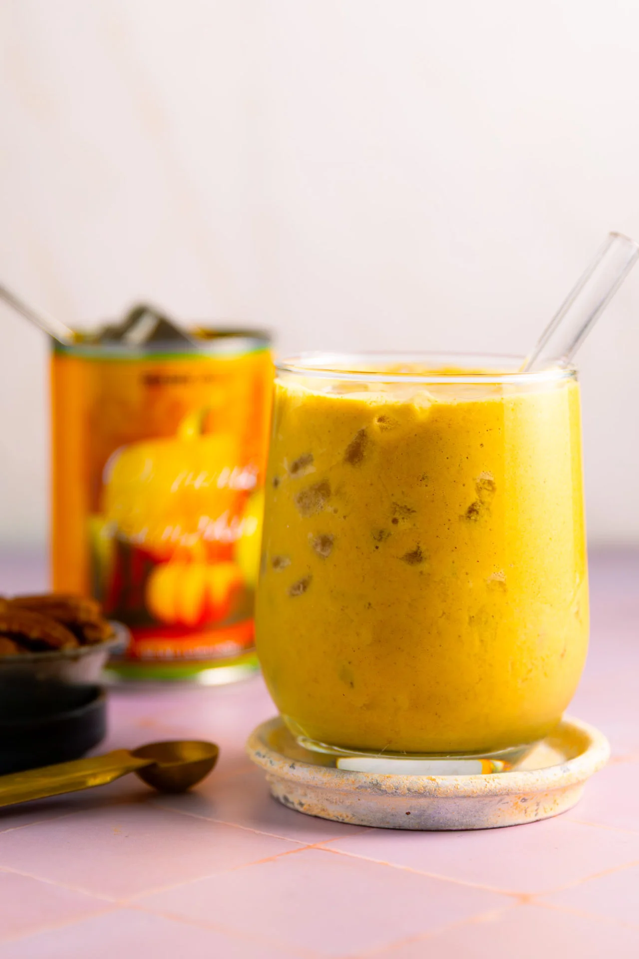 One-Serving Pumpkin Pie Protein Smoothie (No Banana Needed)