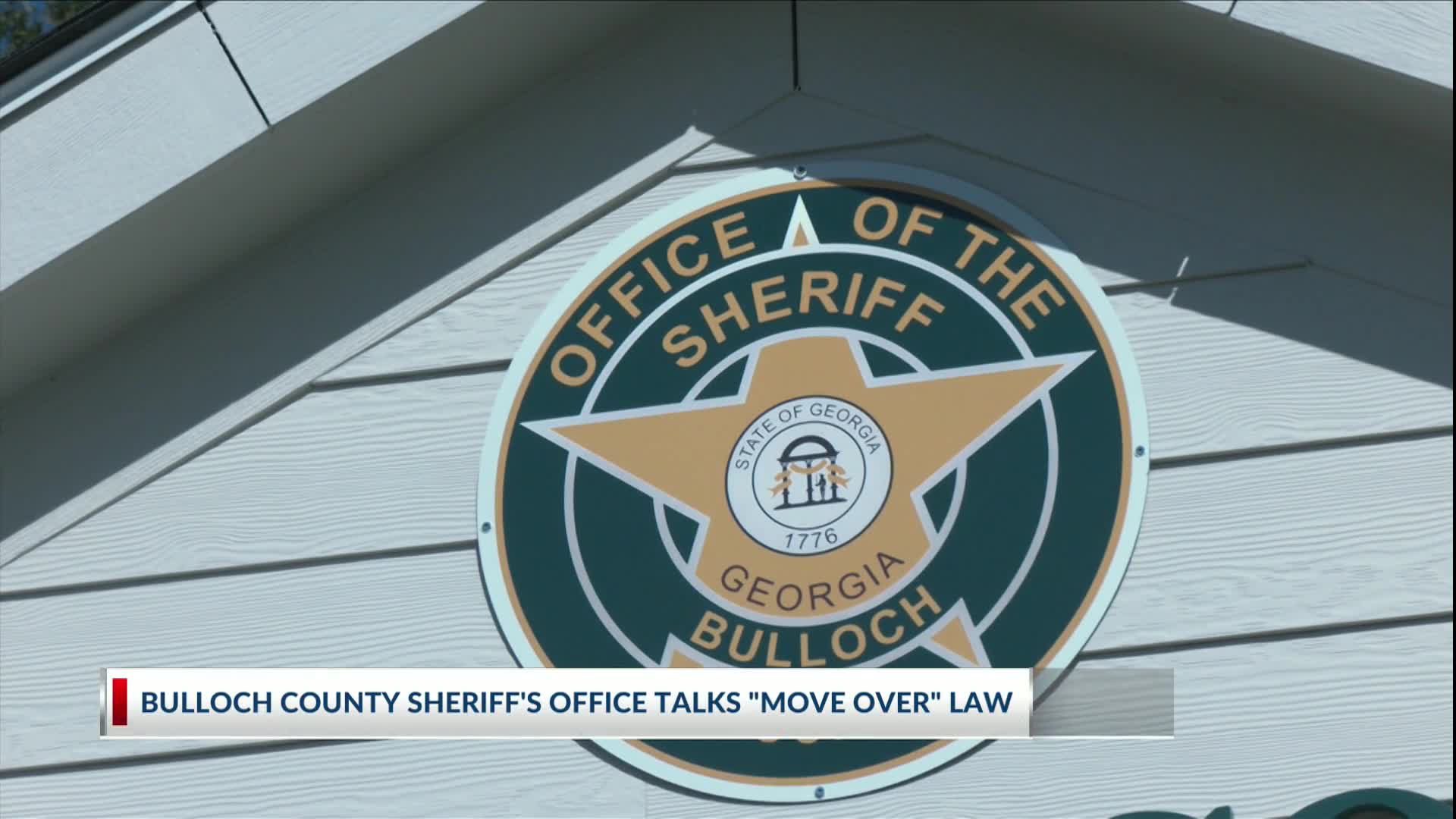 Bulloch County Sheriff talks Move Over Law