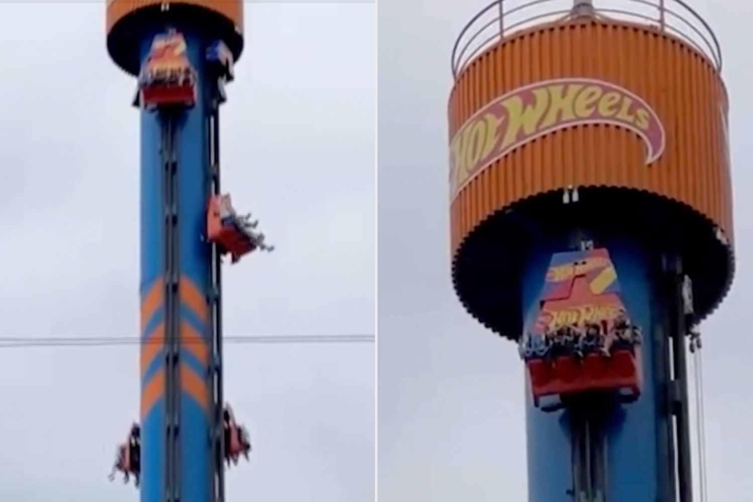 Siblings Left Stranded at Top of 328-Foot Drop Tower Ride at Theme Park ...