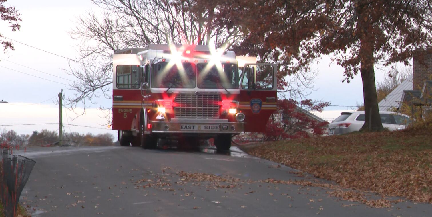 Firefighters work to put out garage fire in New Britain