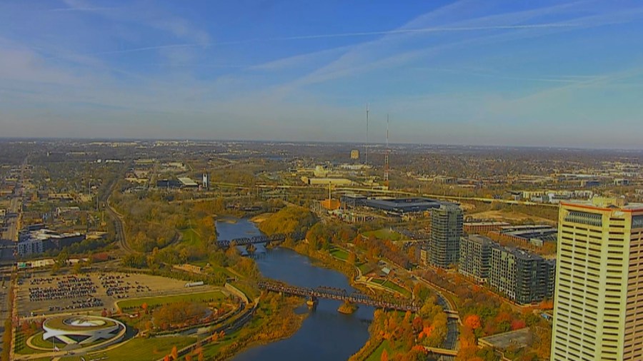 Skies continue to clear with warmer air returning