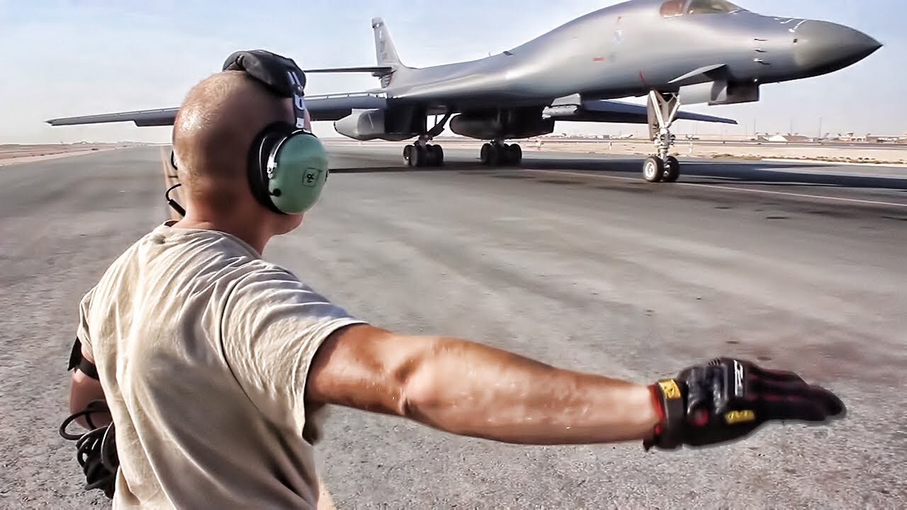 The Bone • B-1B Bomber Maintenance Ops At Al Udeid Air Base
