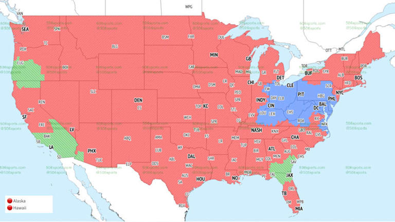 NFL TV Coverage Map Week 11: Full Breakdown of CBS, Fox Broadcasts