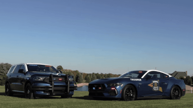 Indiana State Police reveal "new look" of police cruisers