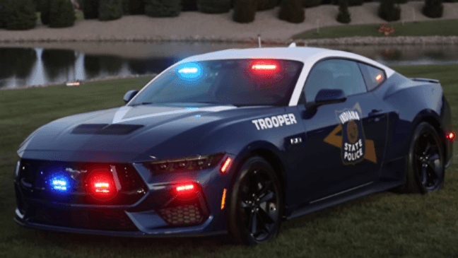 Indiana State Police reveal "new look" of police cruisers