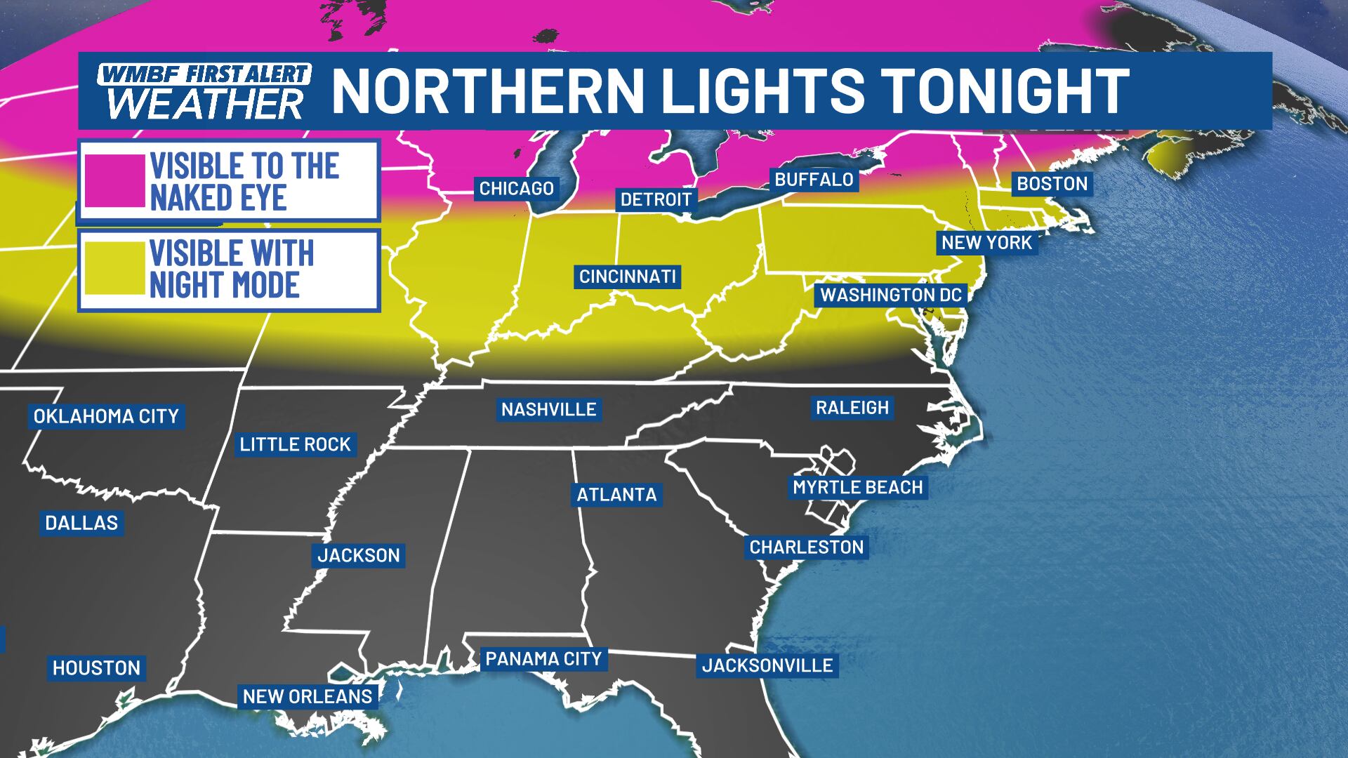 FIRST ALERT: Northern Lights might be visible in again tonight