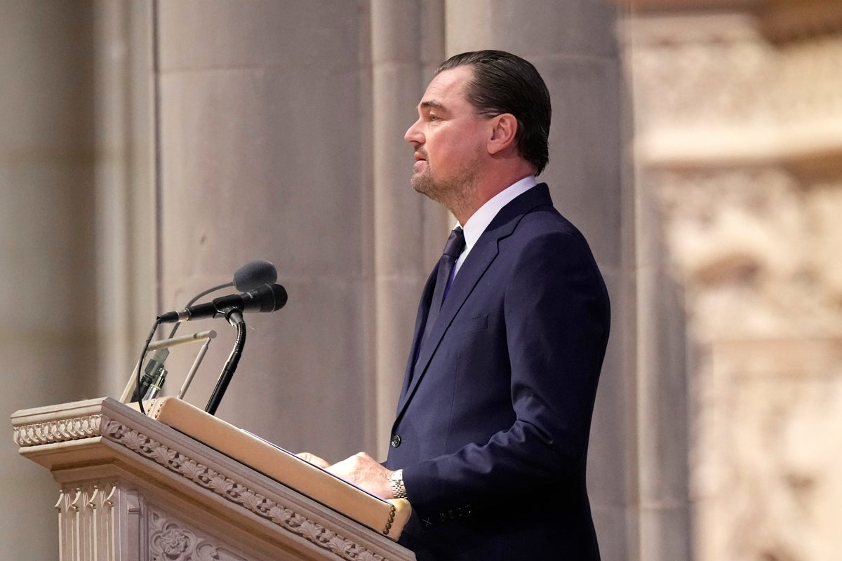 Leonardo DiCaprio honours ‘trailblazer’ Jane Goodall at activist’s funeral
