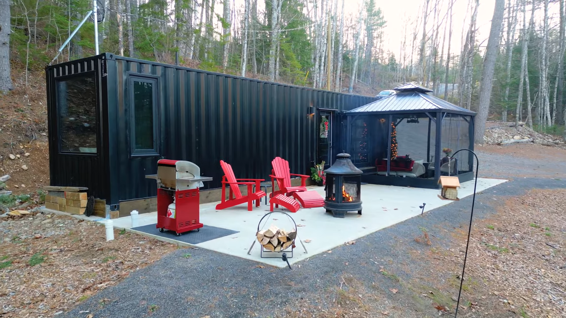 Inside a 40ft container home redefining rustic luxury