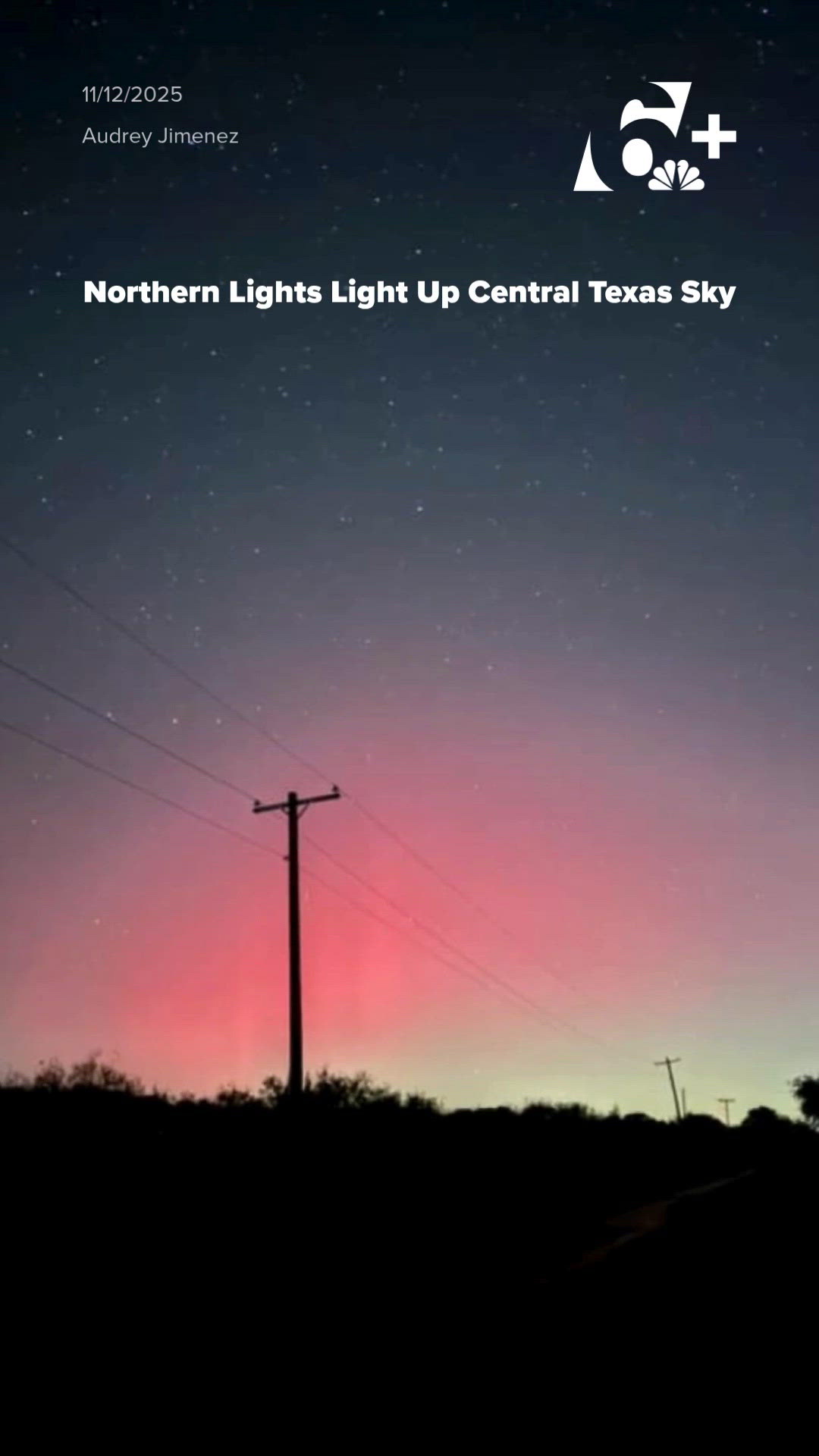 Northern Lights Light Up Central Texas Sky