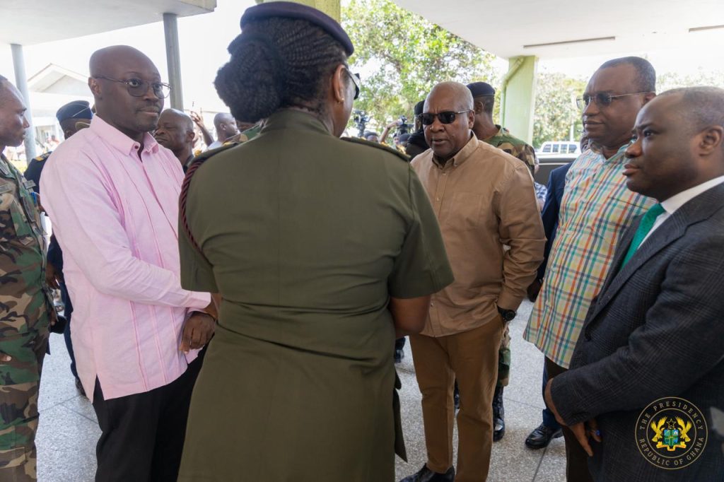 President Mahama visits potential military recruits admitted to 37 ...