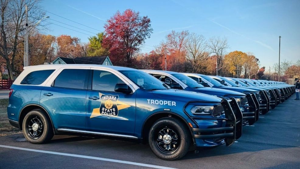 Indiana State Police reveal "new look" of police cruisers