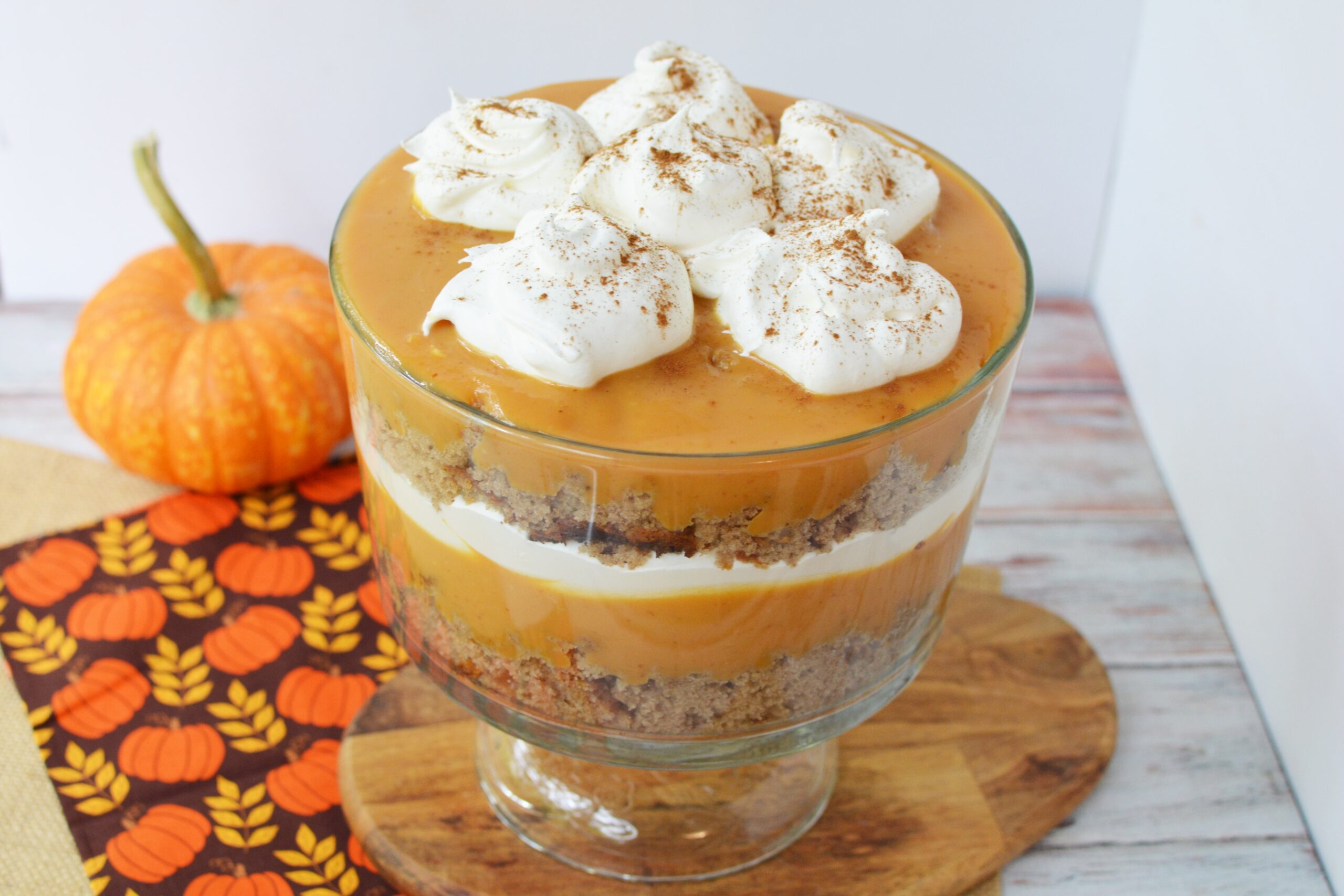 Layered Gingerbread Pumpkin Trifle