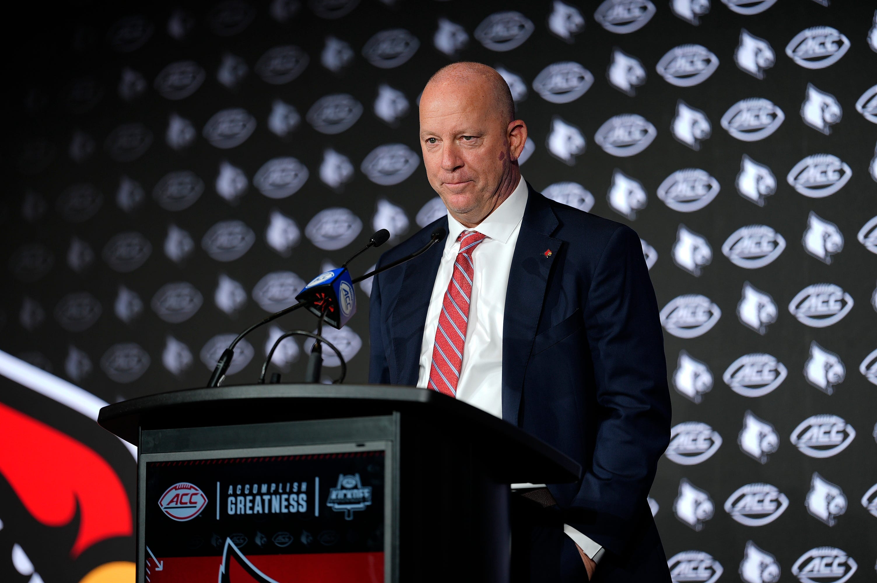 Louisville head coach Jeff Brohm has nothing but great things to say ...