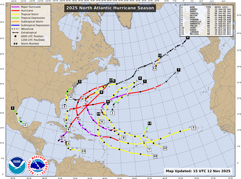Last 2025 hurricane? Melissa death count grows; forecasters watch for ...