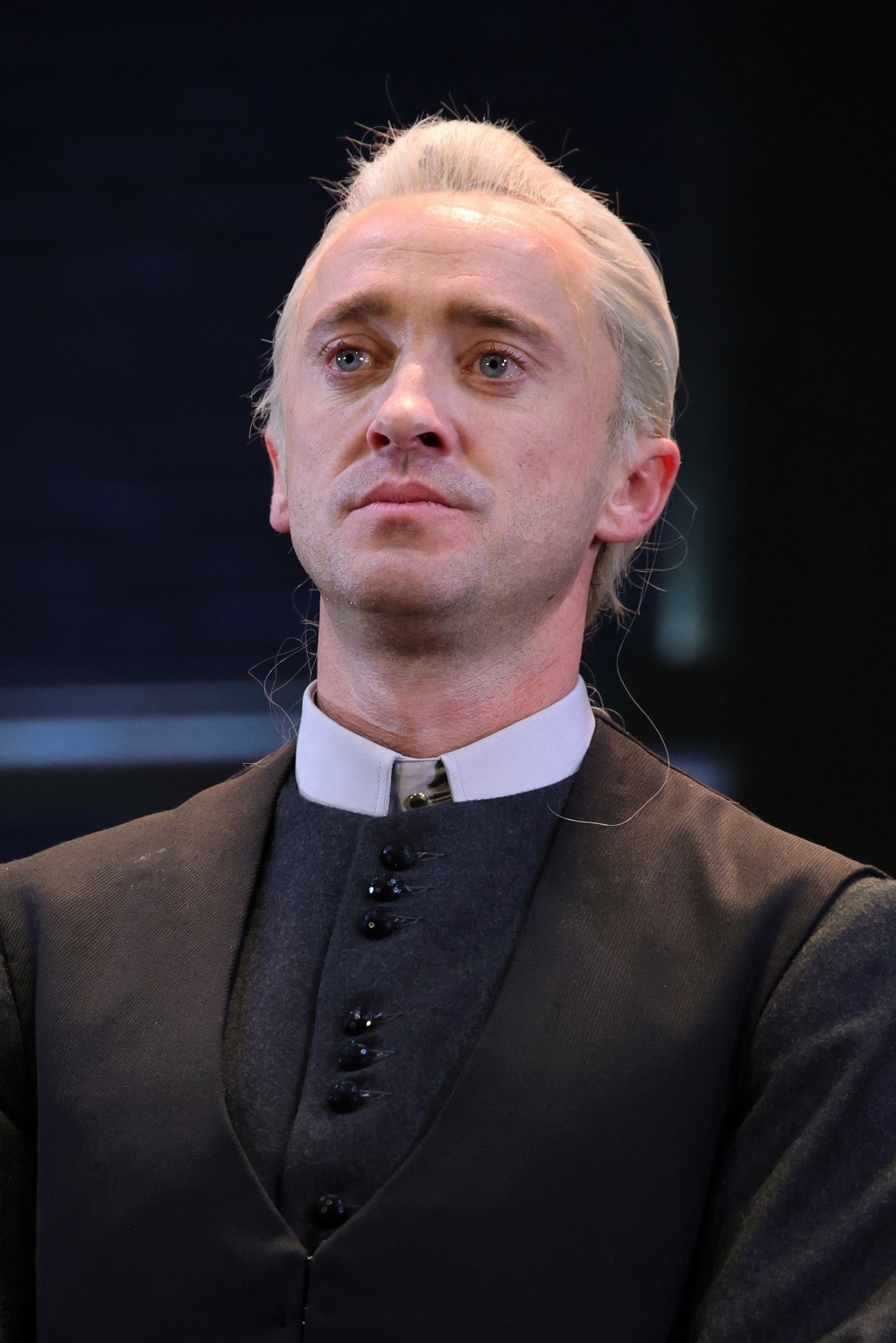 Tom Felton cries as he makes his Draco Malfoy debut on Broadway’s ...
