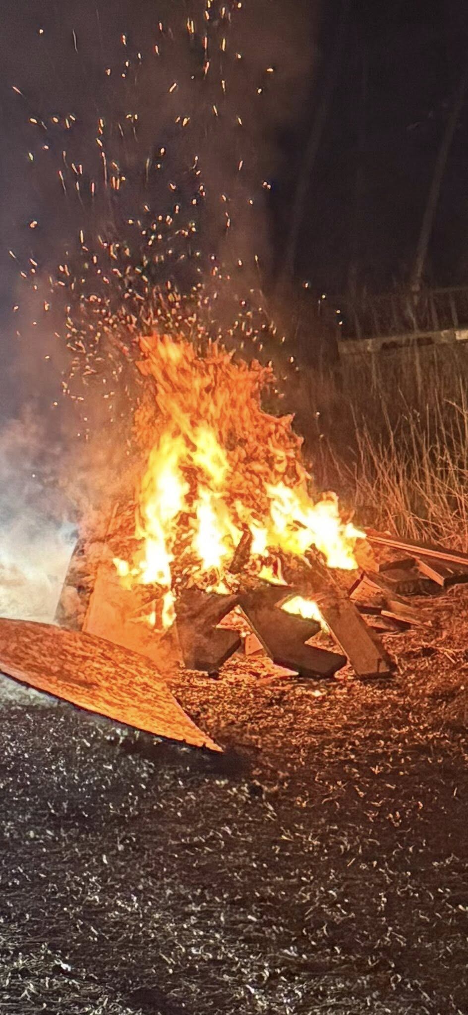 Resident cited after unauthorized burn sparks fire near Sturgis