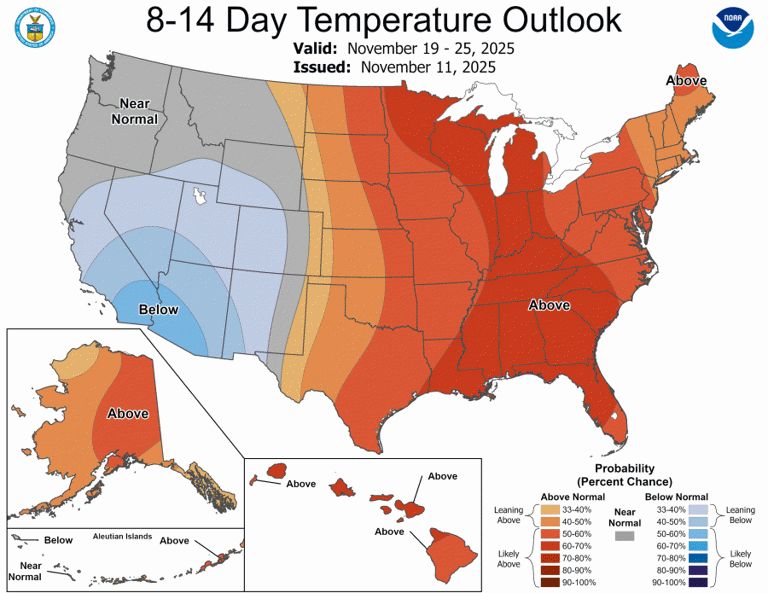 Warm weekend ahead before cold front brings cooler air